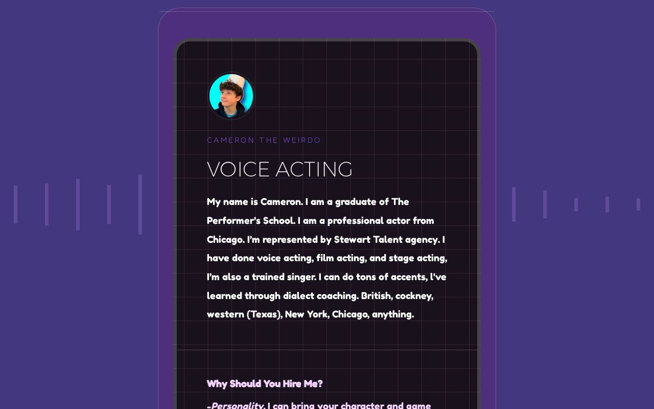 voice actor